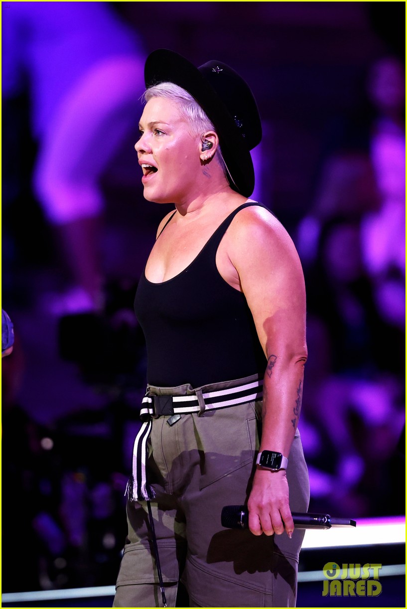 Pink & Daughter Willow Hart Perform 'What About Us' Together at DNC 2024 - Watch Video!: Photo ...