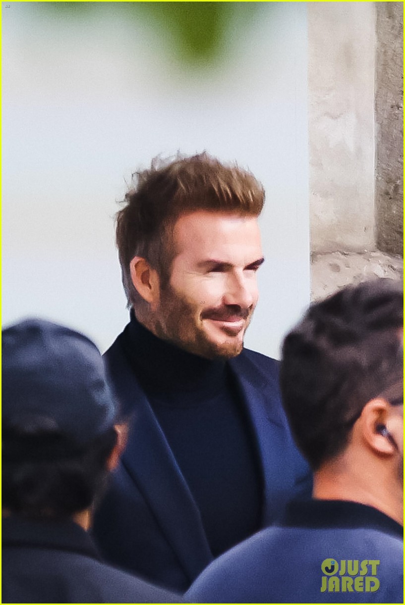 David Beckham & Michele Morrone Look Handsome at Boss Fashion Show in ...