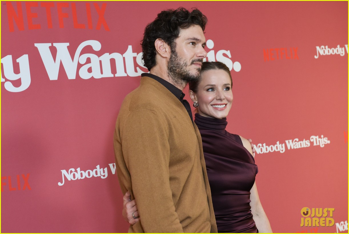 Adam Brody & Kristen Bell Step Out to Promote New Netflix Rom-Com ...