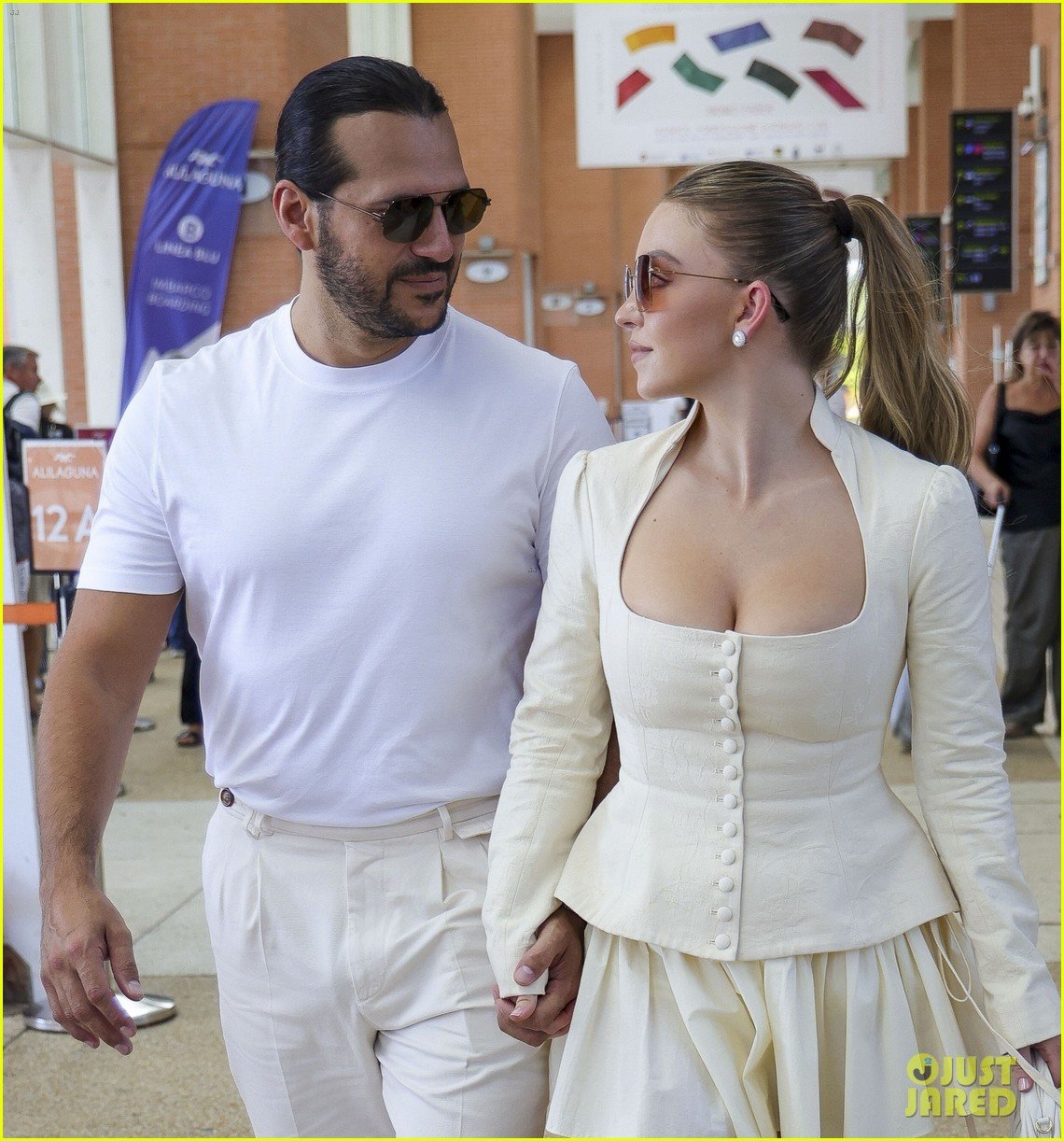 Sydney Sweeney & Fiancé Jonathan Davino Hold Hands as They Arrive at ...