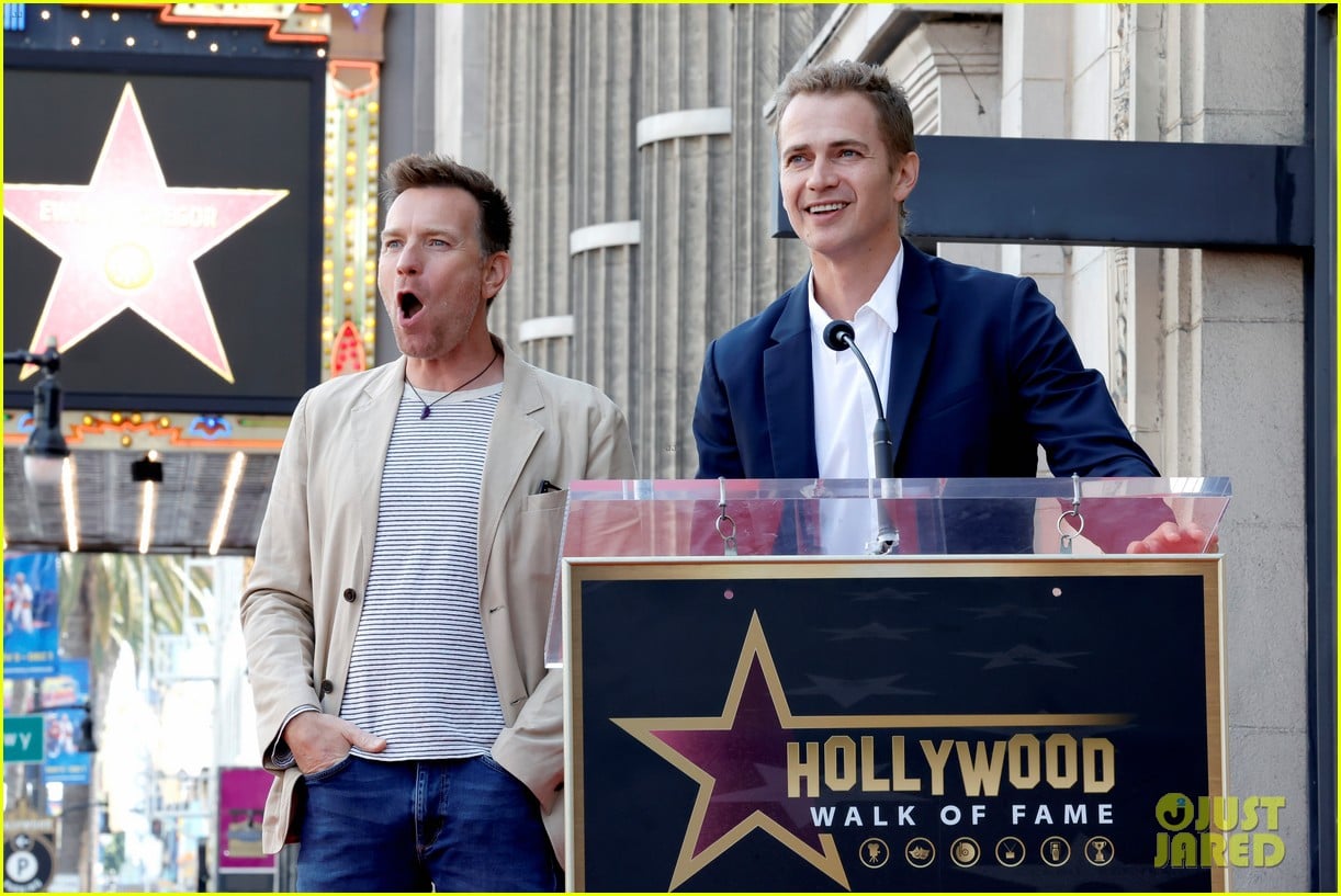 Ewan McGregor Reunites With Hayden Christensen, Celebrates His Walk of ...