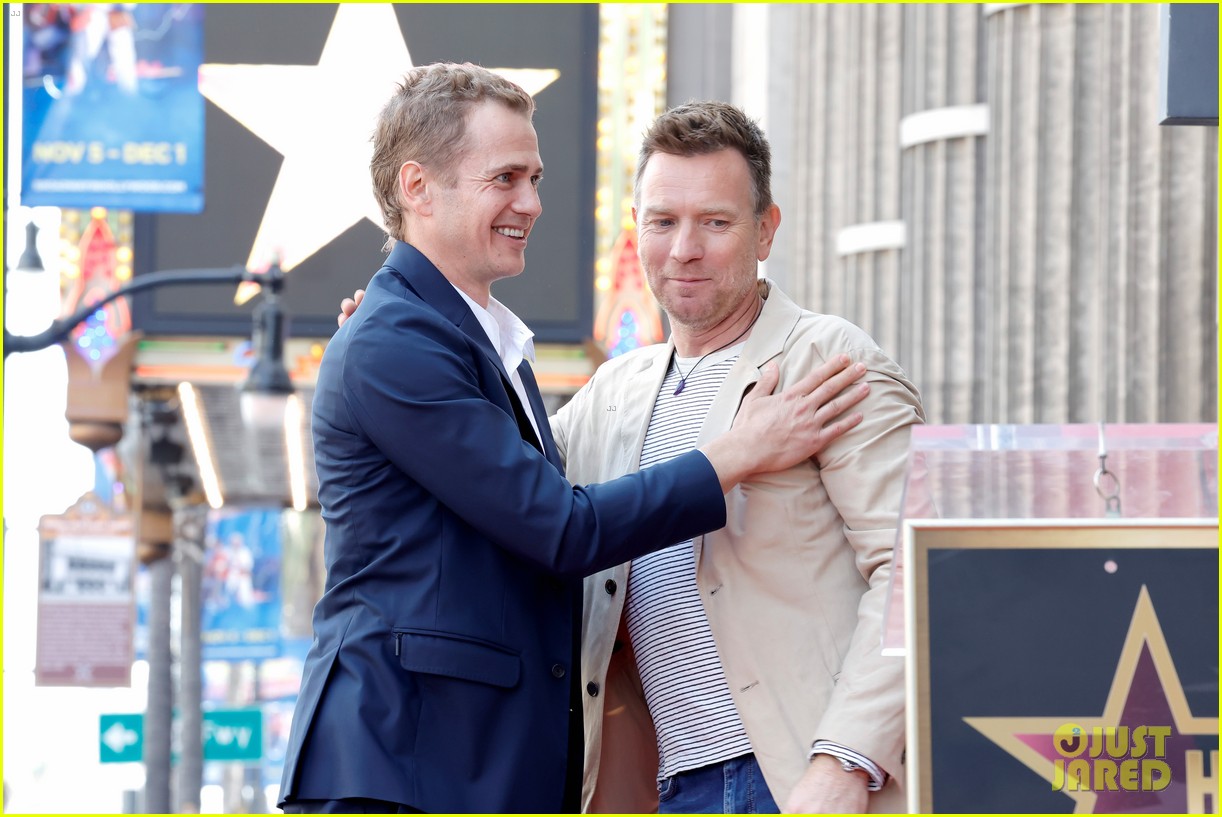 Ewan McGregor Reunites With Hayden Christensen, Celebrates His Walk of ...