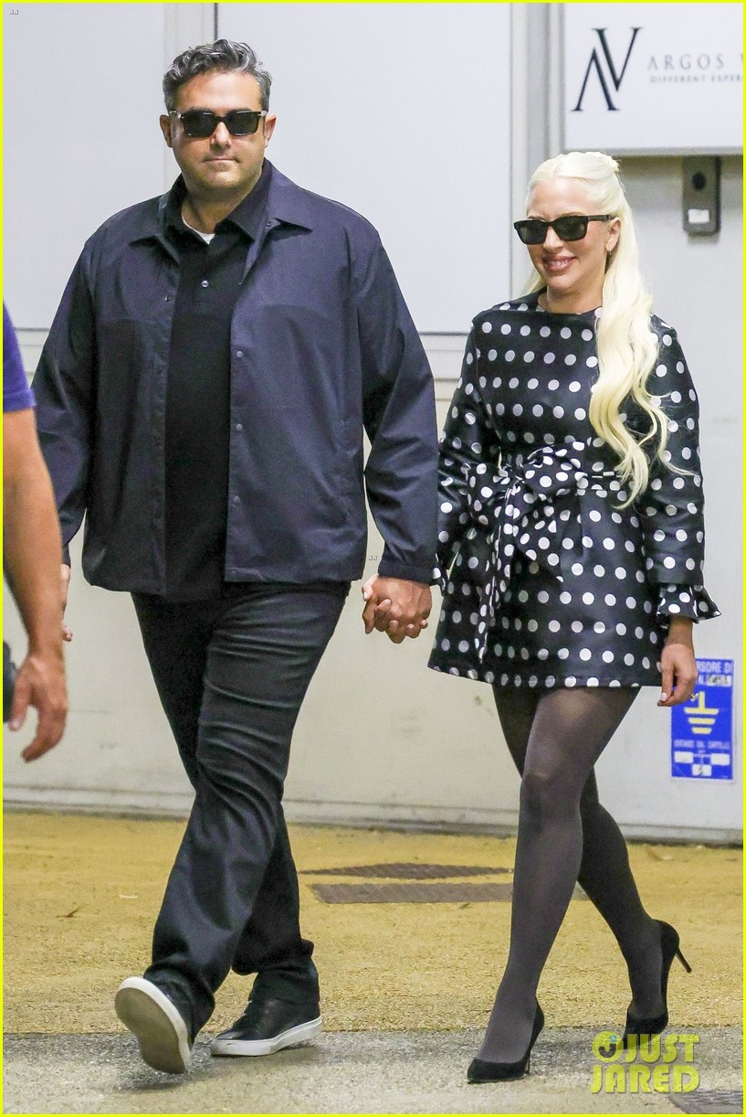 Lady Gaga Goes Back to Blonde Hair as She Arrives in Italy with Fiancé ...
