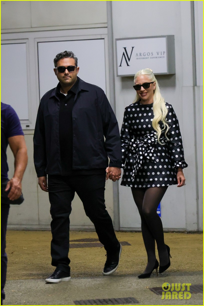 Lady Gaga Goes Back to Blonde Hair as She Arrives in Italy with Fiancé ...