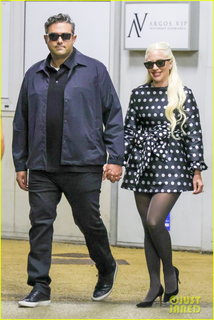 Lady Gaga Goes Back to Blonde Hair as She Arrives in Italy with Fiancé ...