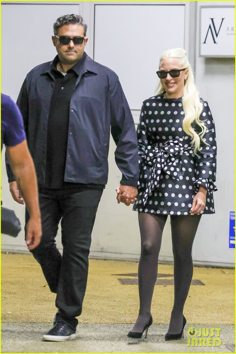 Lady Gaga Goes Back to Blonde Hair as She Arrives in Italy with Fiancé ...