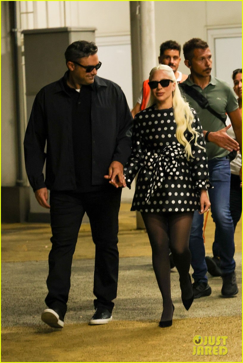 Lady Gaga Goes Back to Blonde Hair as She Arrives in Italy with Fiancé ...