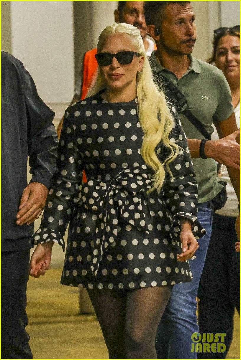 Lady Gaga Goes Back to Blonde Hair as She Arrives in Italy with Fiancé ...
