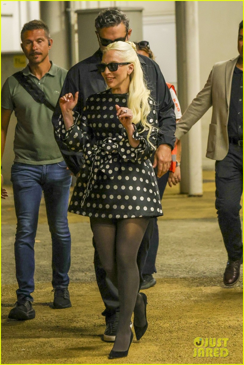 Lady Gaga Goes Back to Blonde Hair as She Arrives in Italy with Fiancé ...