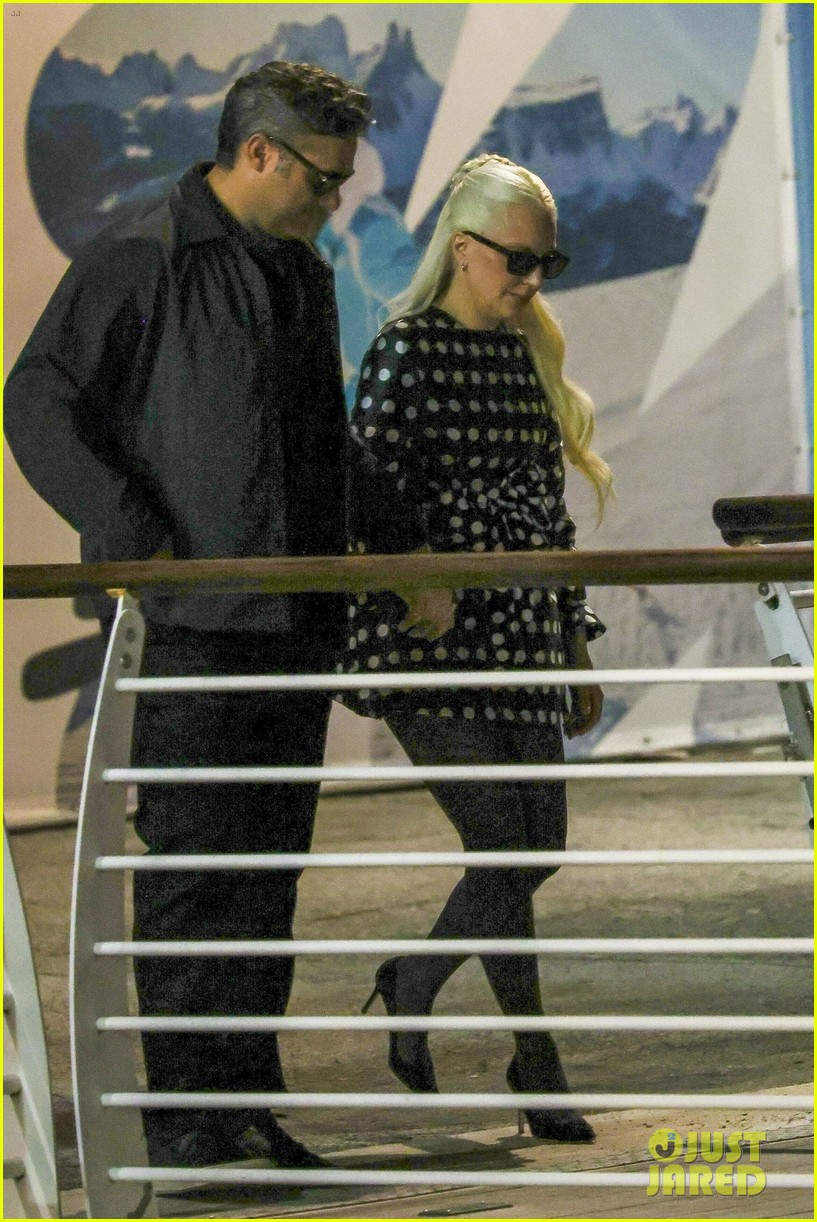 Lady Gaga Goes Back to Blonde Hair as She Arrives in Italy with Fiancé ...