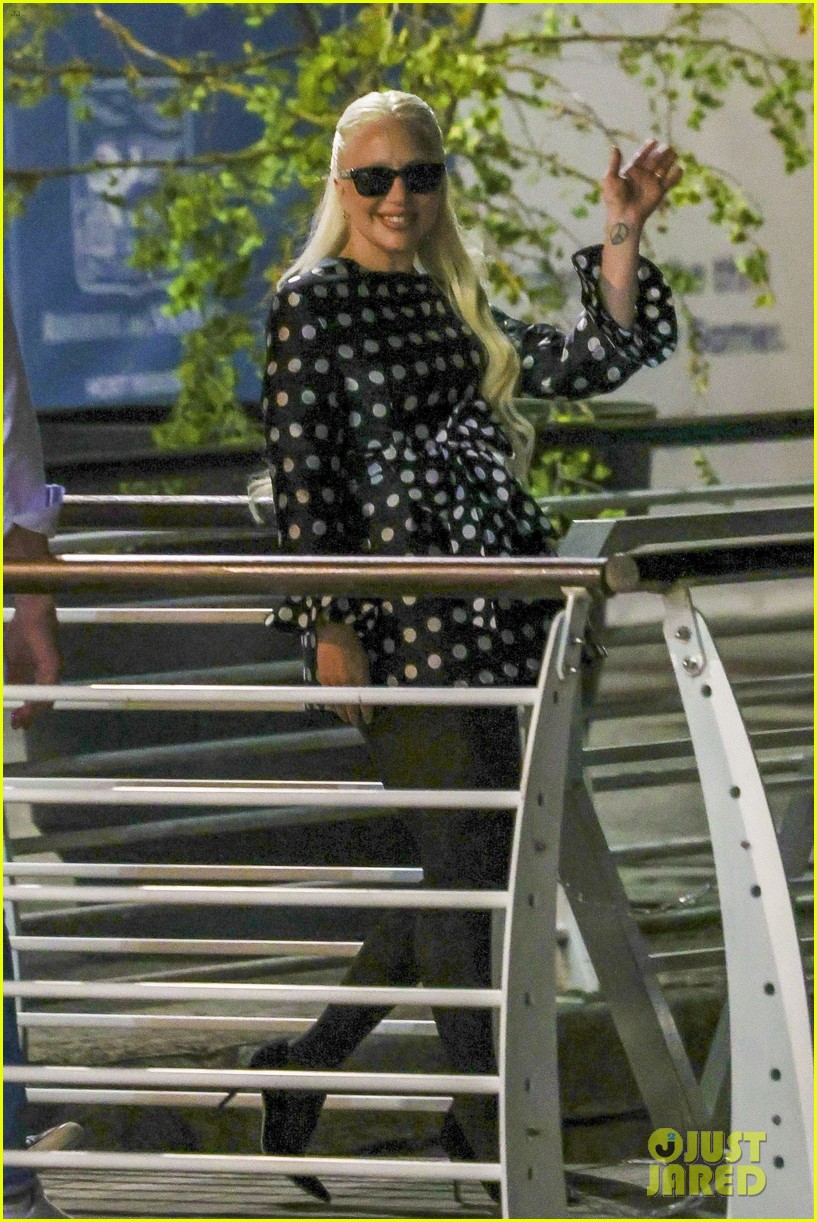 Lady Gaga Goes Back to Blonde Hair as She Arrives in Italy with Fiancé ...