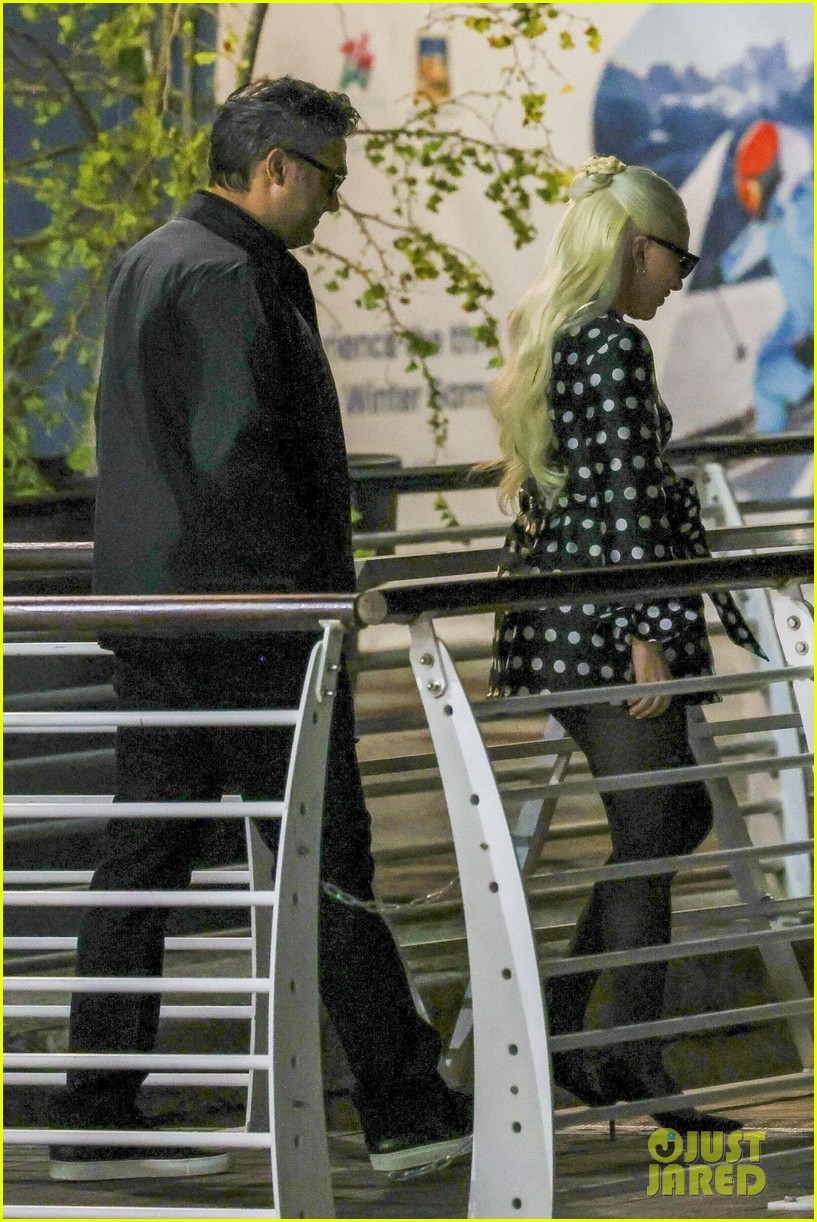 Lady Gaga Goes Back to Blonde Hair as She Arrives in Italy with Fiancé ...