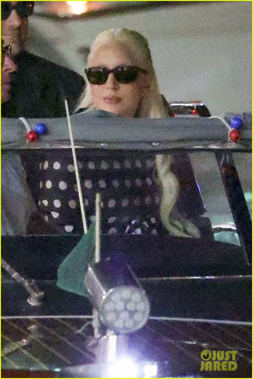 Lady Gaga Goes Back to Blonde Hair as She Arrives in Italy with Fiancé ...