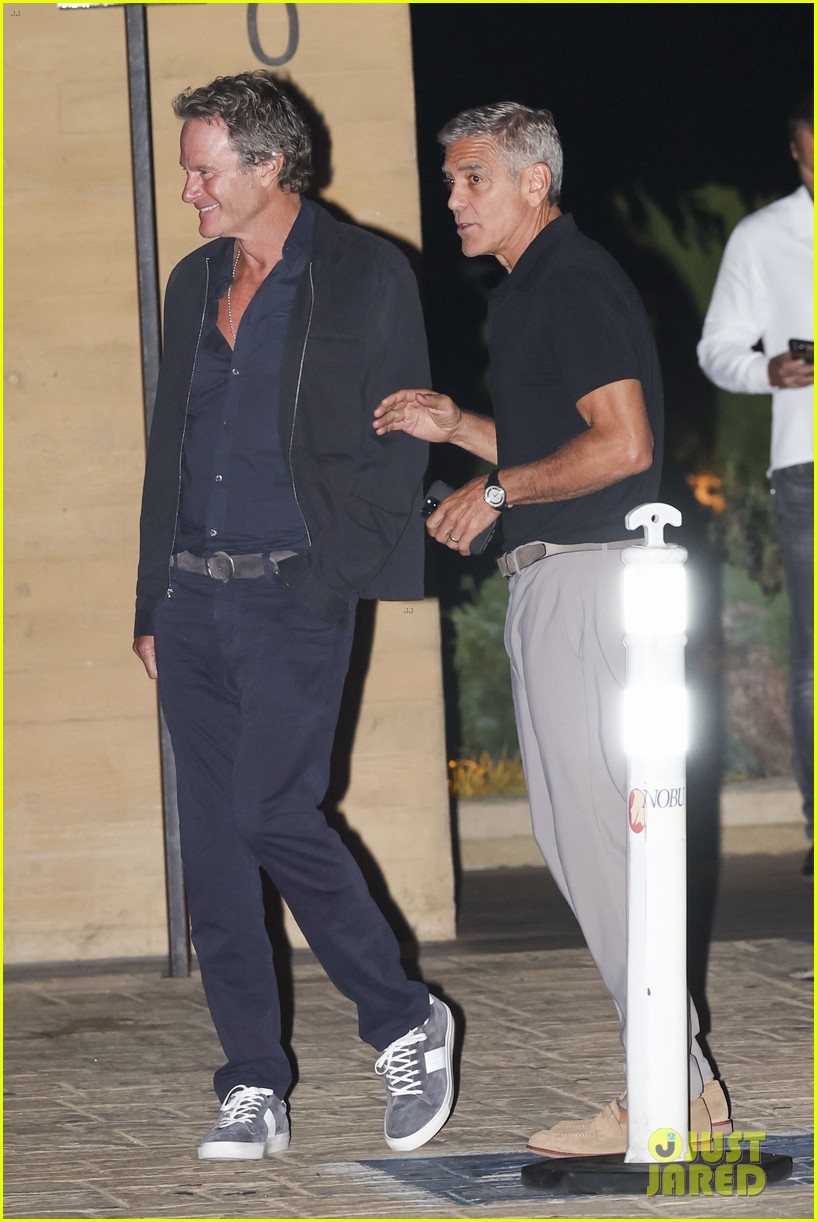George Clooney Hangs Out With Rande Gerber During Night Out in Malibu ...