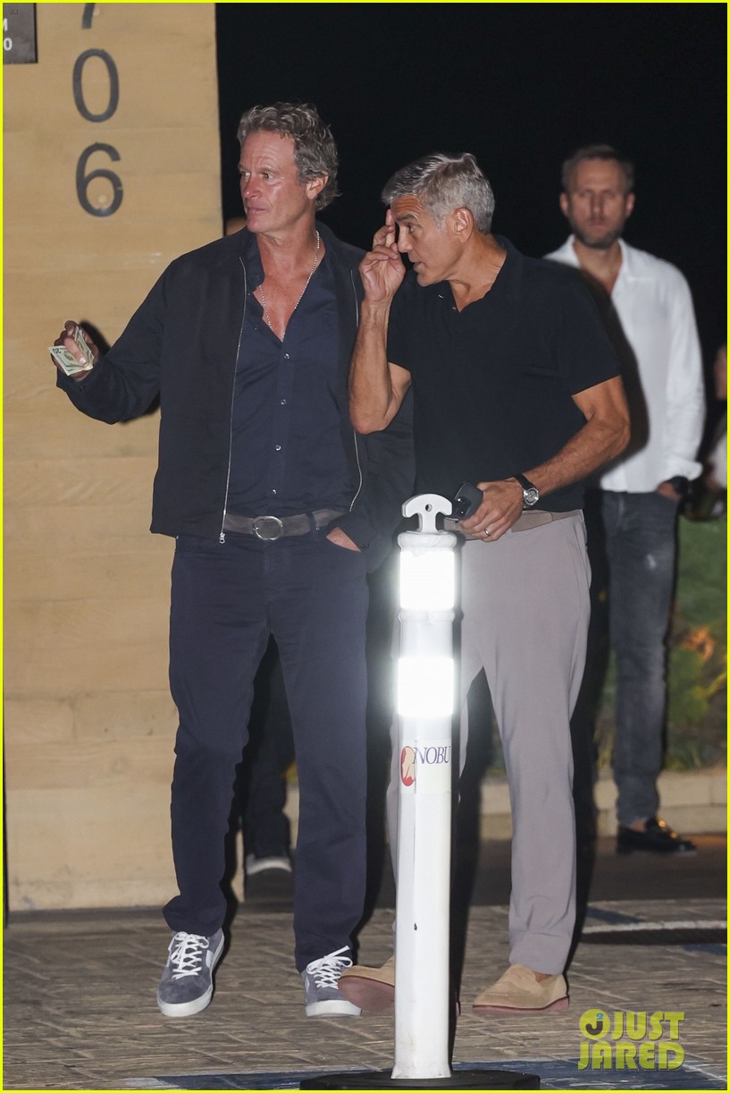 George Clooney Hangs Out With Rande Gerber During Night Out in Malibu ...