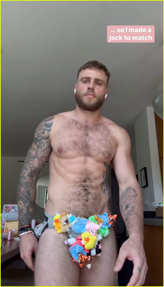 Gus Kenworthy Wore a Jock Strap Made Out of Stuffed Animals at Burning Man 2024!: Photo 5072605 ...