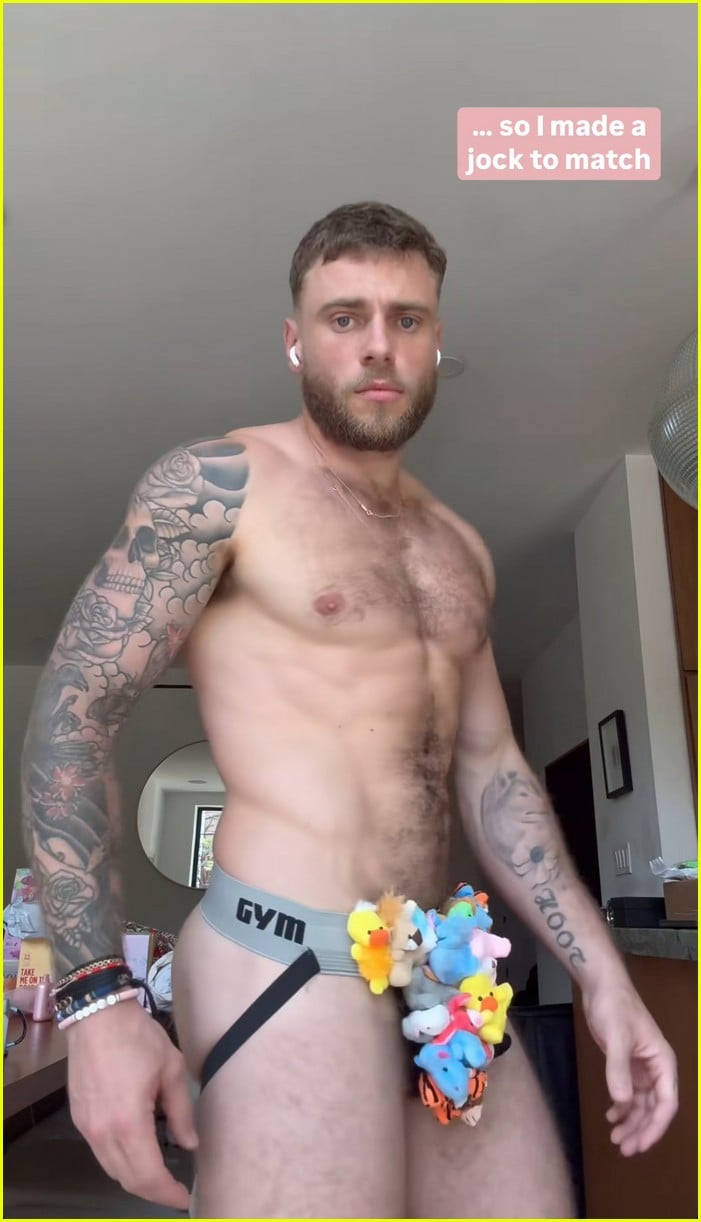 Gus Kenworthy Wore a Jock Strap Made Out of Stuffed Animals at Burning Man 2024!: Photo 5072606 ...
