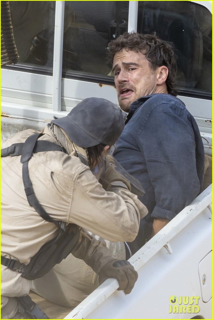Aaron Taylor-Johnson & Theo James Film Intense Action Scene for 'Fuze ...