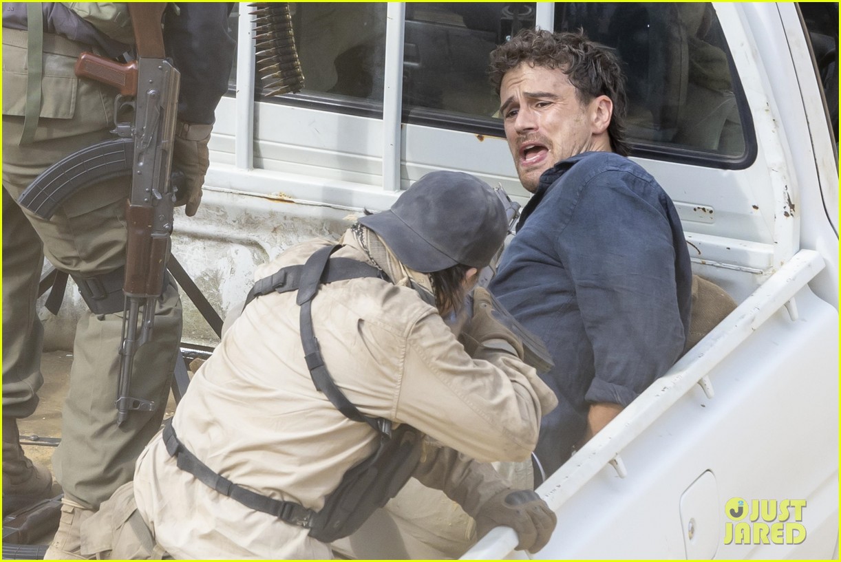 Aaron Taylor-Johnson & Theo James Film Intense Action Scene for 'Fuze ...