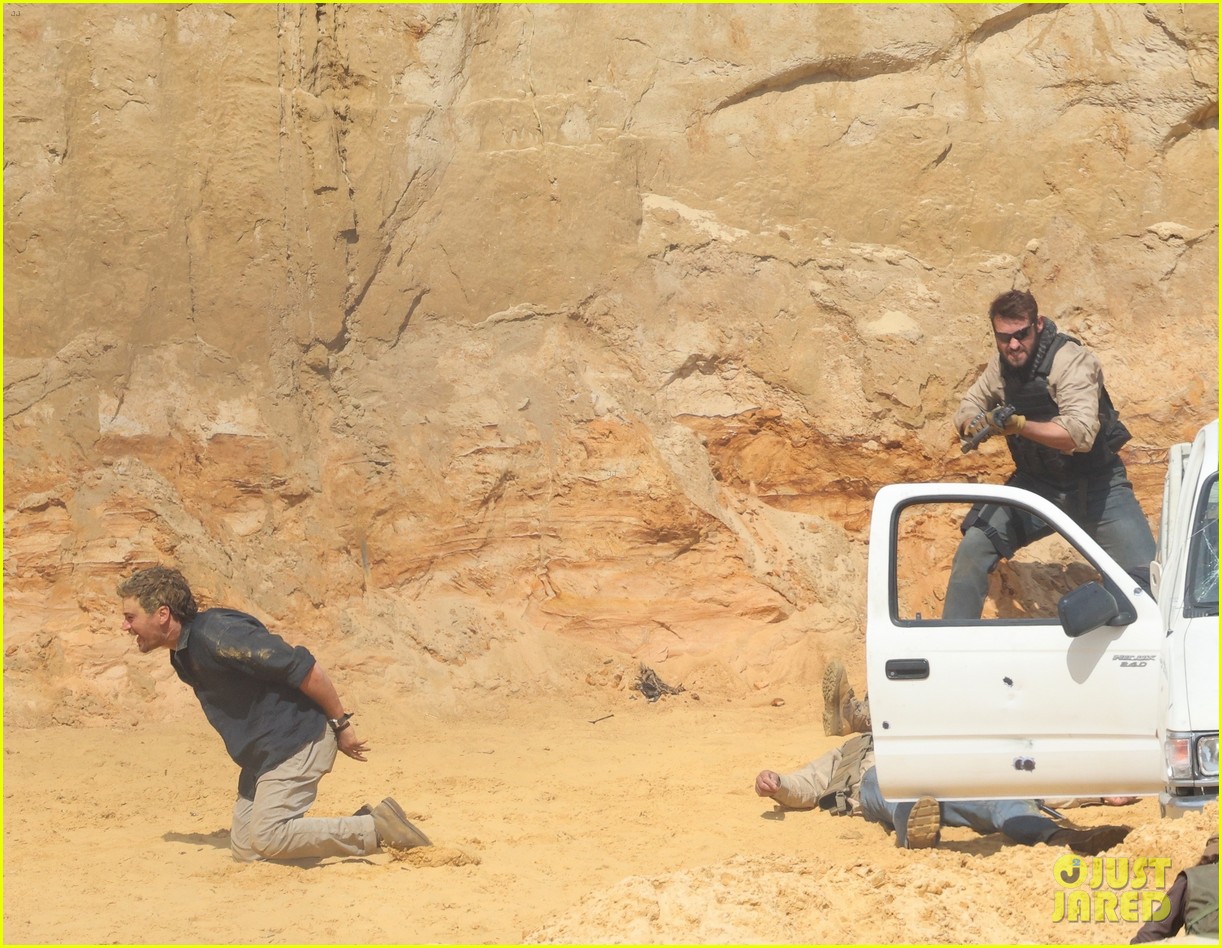 Aaron Taylor-Johnson & Theo James Film Intense Action Scene for 'Fuze ...