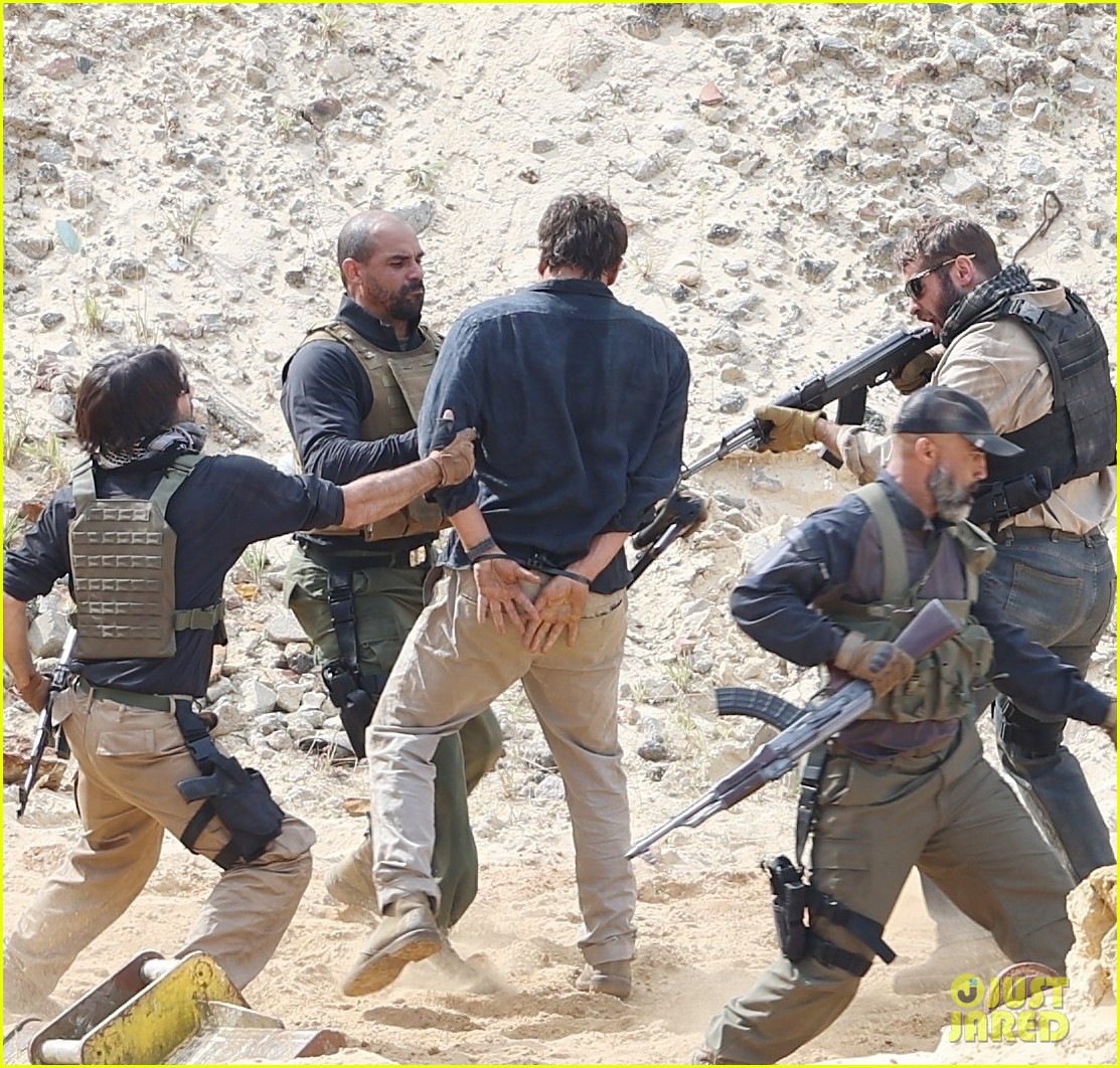 Aaron Taylor-Johnson & Theo James Film Intense Action Scene for 'Fuze ...