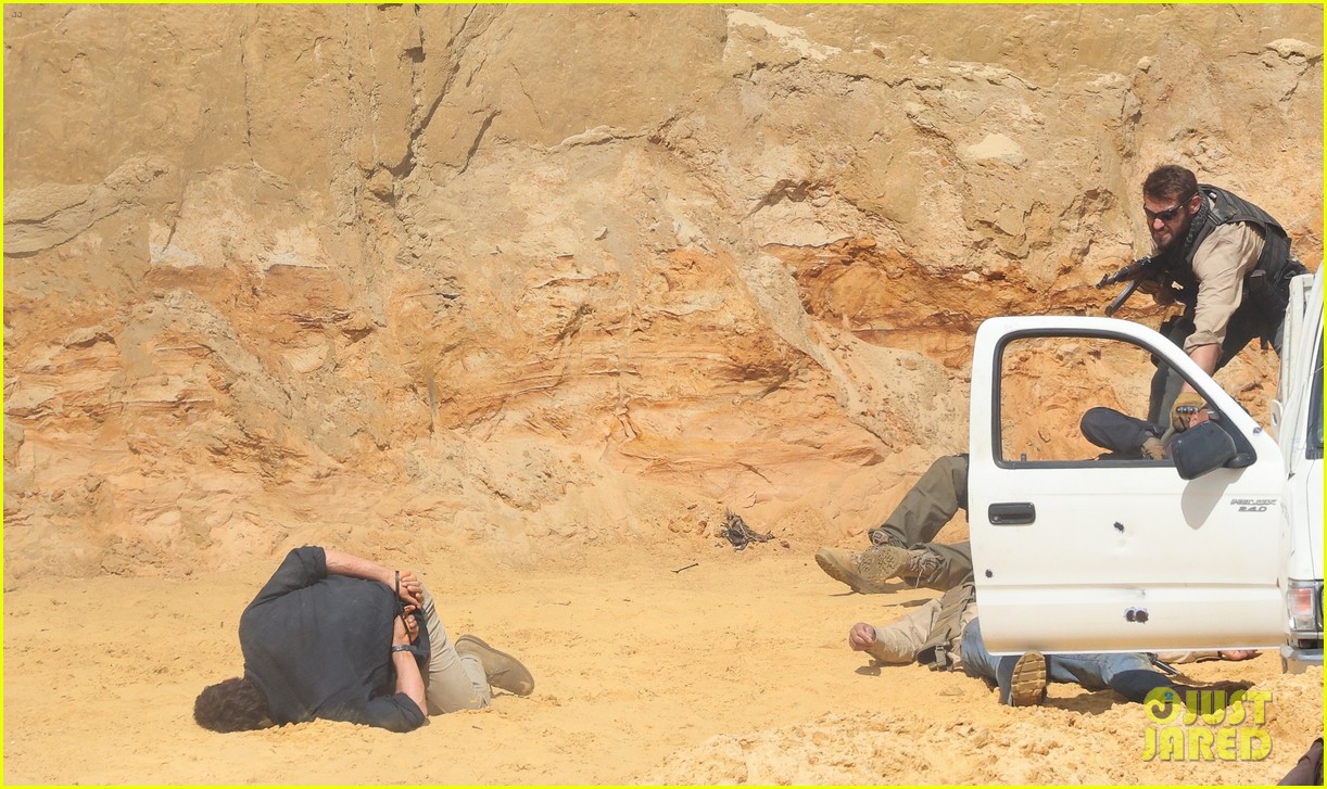 Aaron Taylor-Johnson & Theo James Film Intense Action Scene for 'Fuze ...