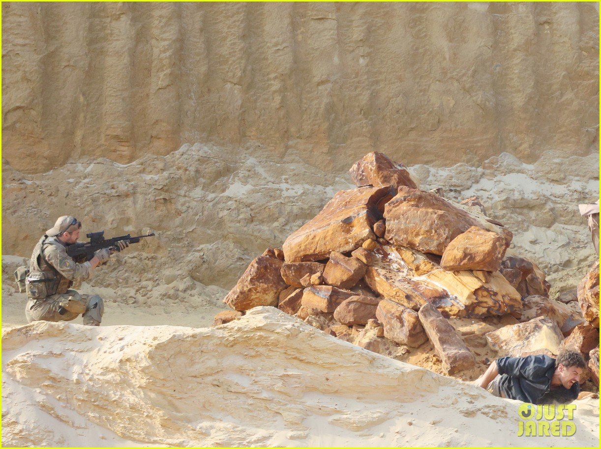 Aaron Taylor-Johnson & Theo James Film Intense Action Scene for 'Fuze ...