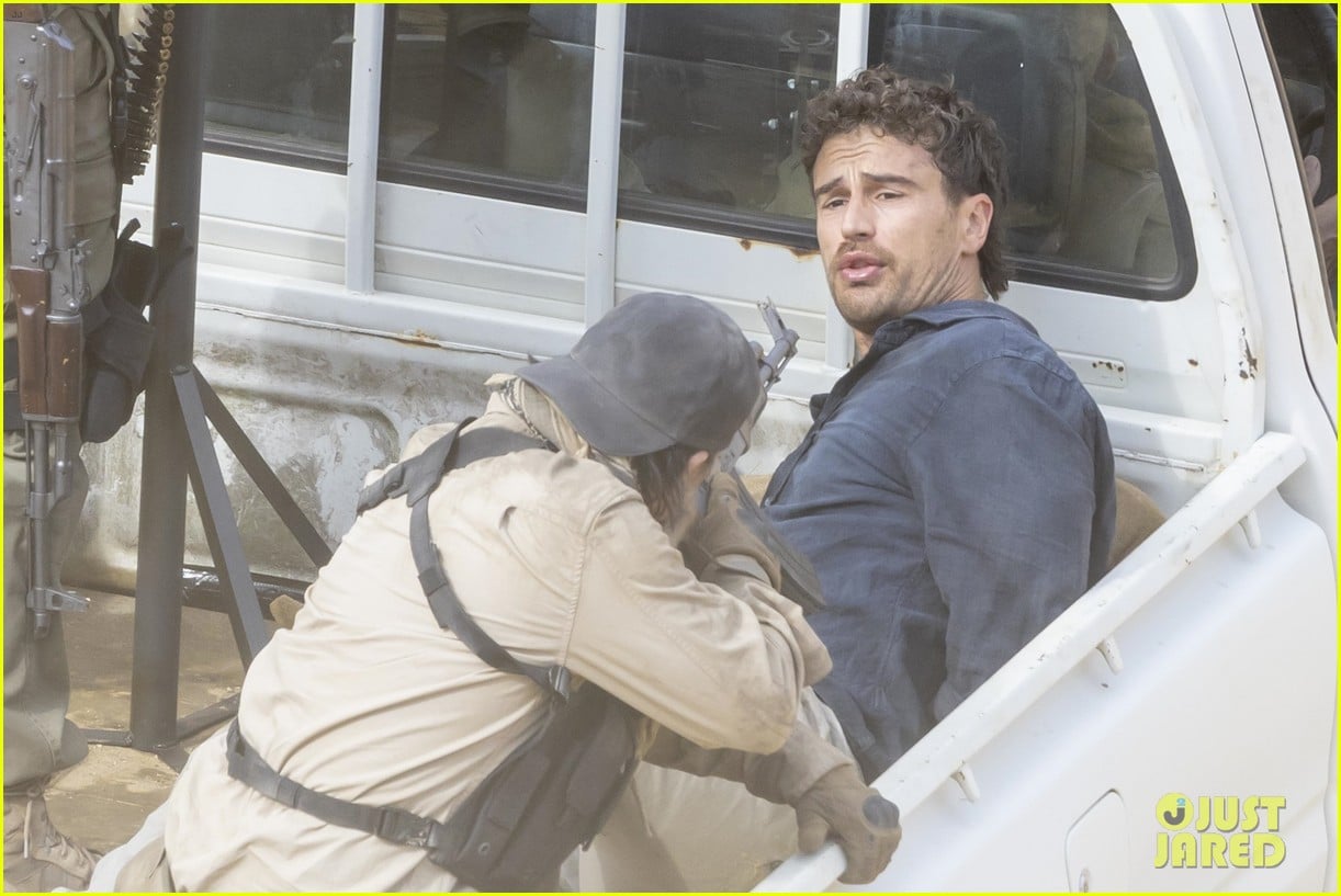 Aaron Taylor-Johnson & Theo James Film Intense Action Scene for 'Fuze ...