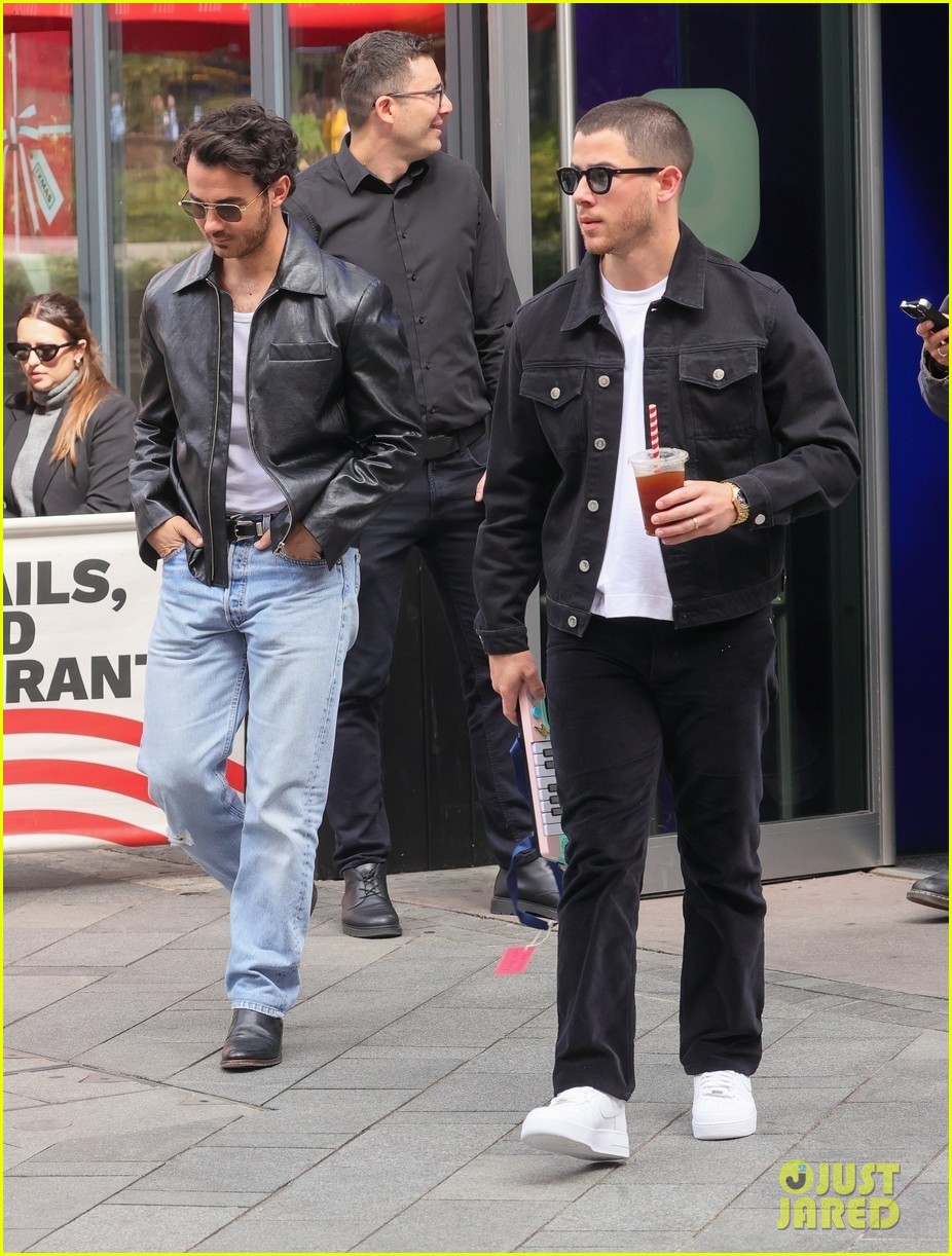 Nick Jonas Carries a Toy Musical Instrument During Outing With Brothers ...