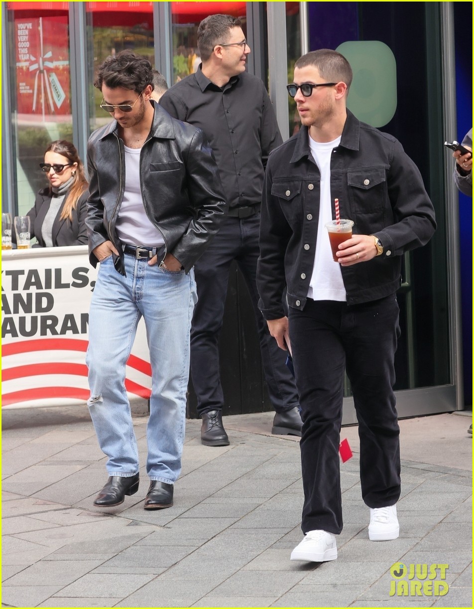 Nick Jonas Carries a Toy Musical Instrument During Outing With Brothers ...