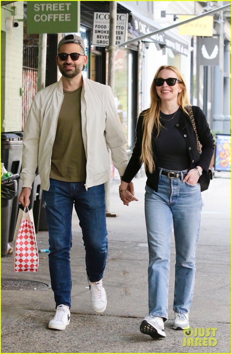Lindsay Lohan is All Smiles During Outing With Husband Bader Shammas ...