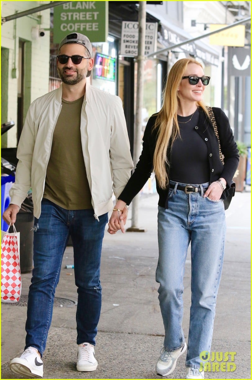 Lindsay Lohan is All Smiles During Outing With Husband Bader Shammas ...