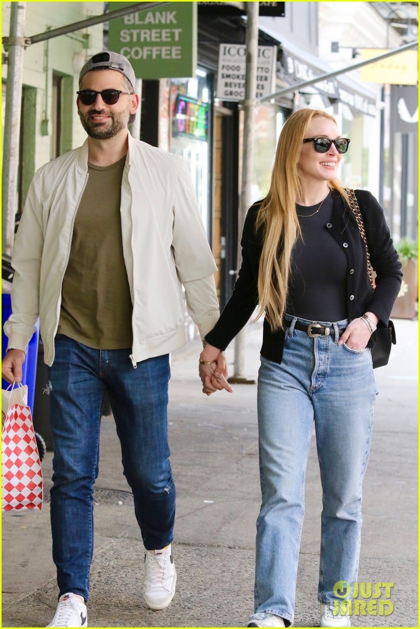 Lindsay Lohan is All Smiles During Outing With Husband Bader Shammas ...