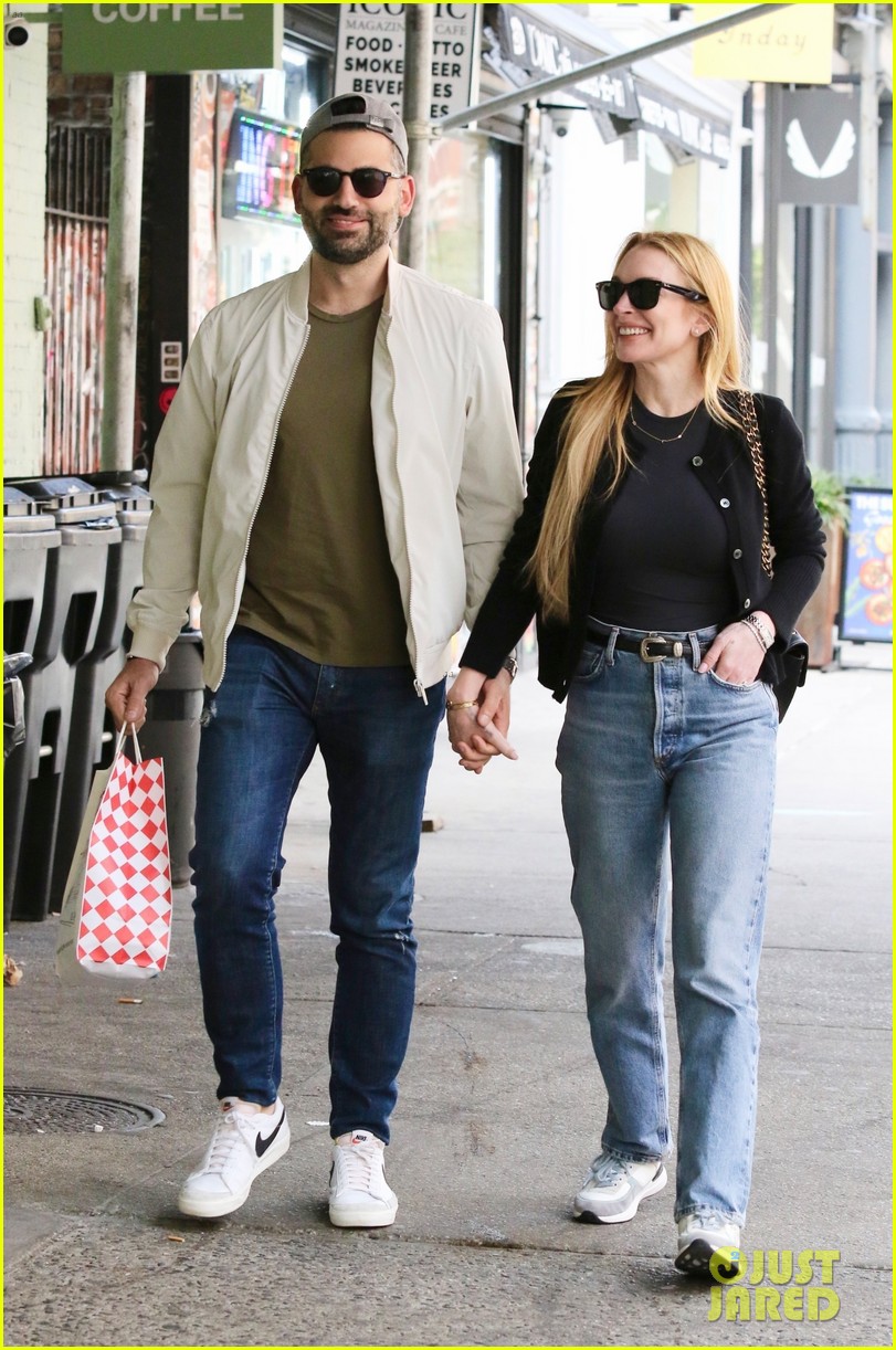 Lindsay Lohan is All Smiles During Outing With Husband Bader Shammas ...