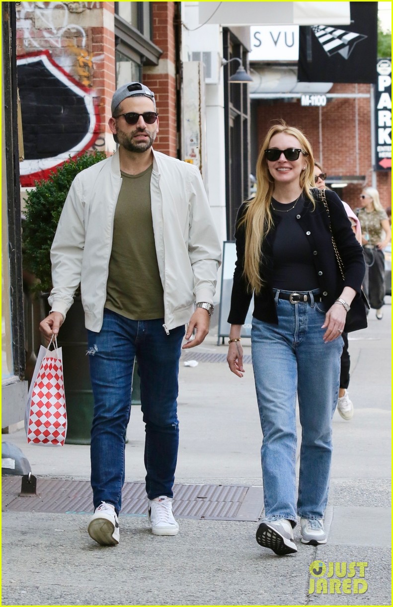 Lindsay Lohan is All Smiles During Outing With Husband Bader Shammas ...