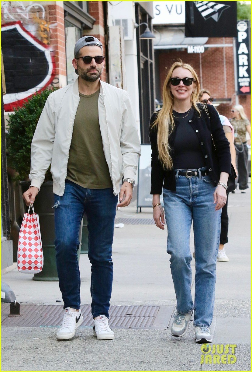 Lindsay Lohan is All Smiles During Outing With Husband Bader Shammas ...