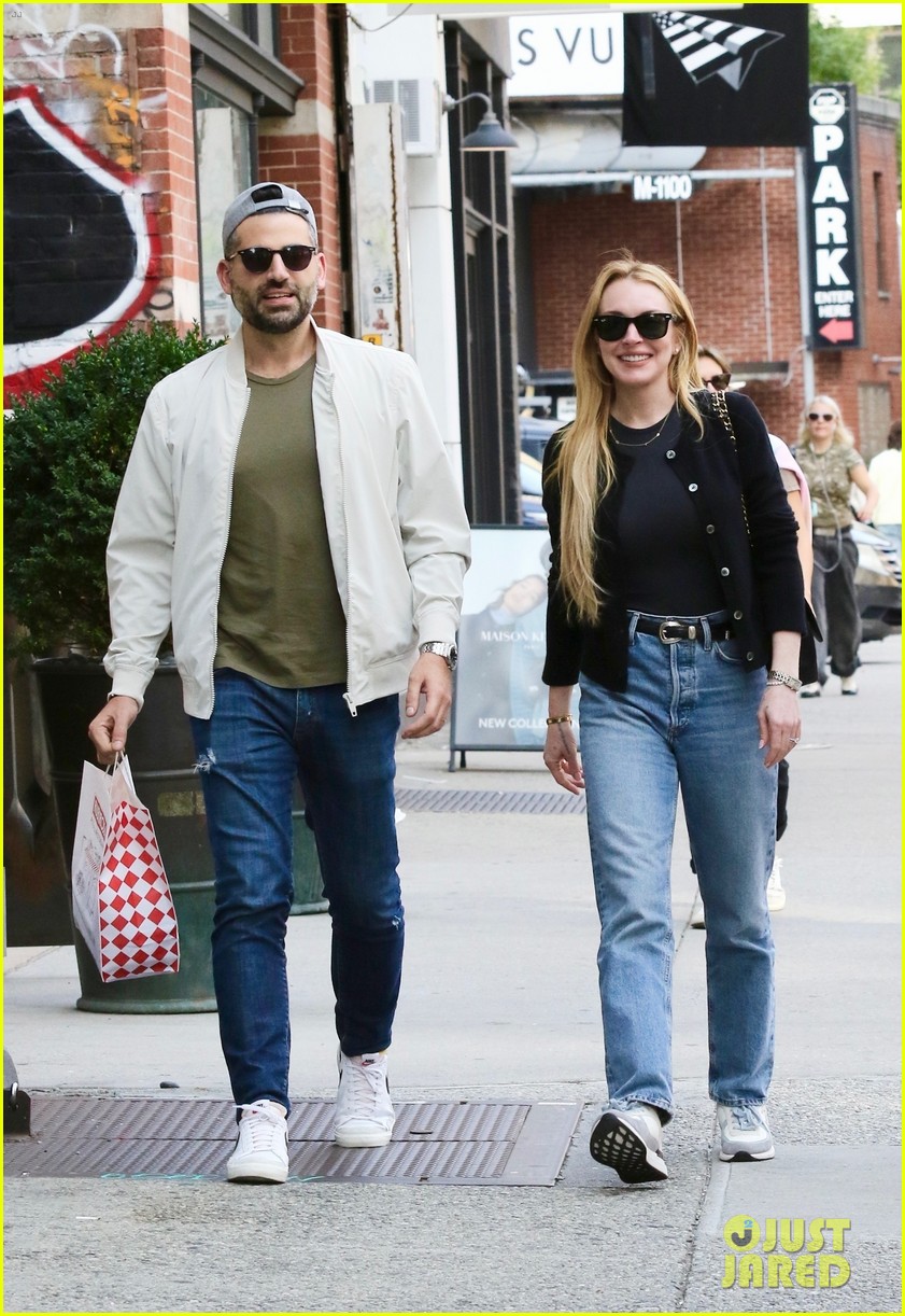 Lindsay Lohan is All Smiles During Outing With Husband Bader Shammas ...