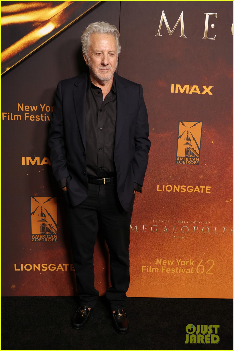 Dustin Hoffman Helps Aubrey Plaza Fix Her Hat at 'Megalopolis' NYC Red Carpet Premiere: Photo ...