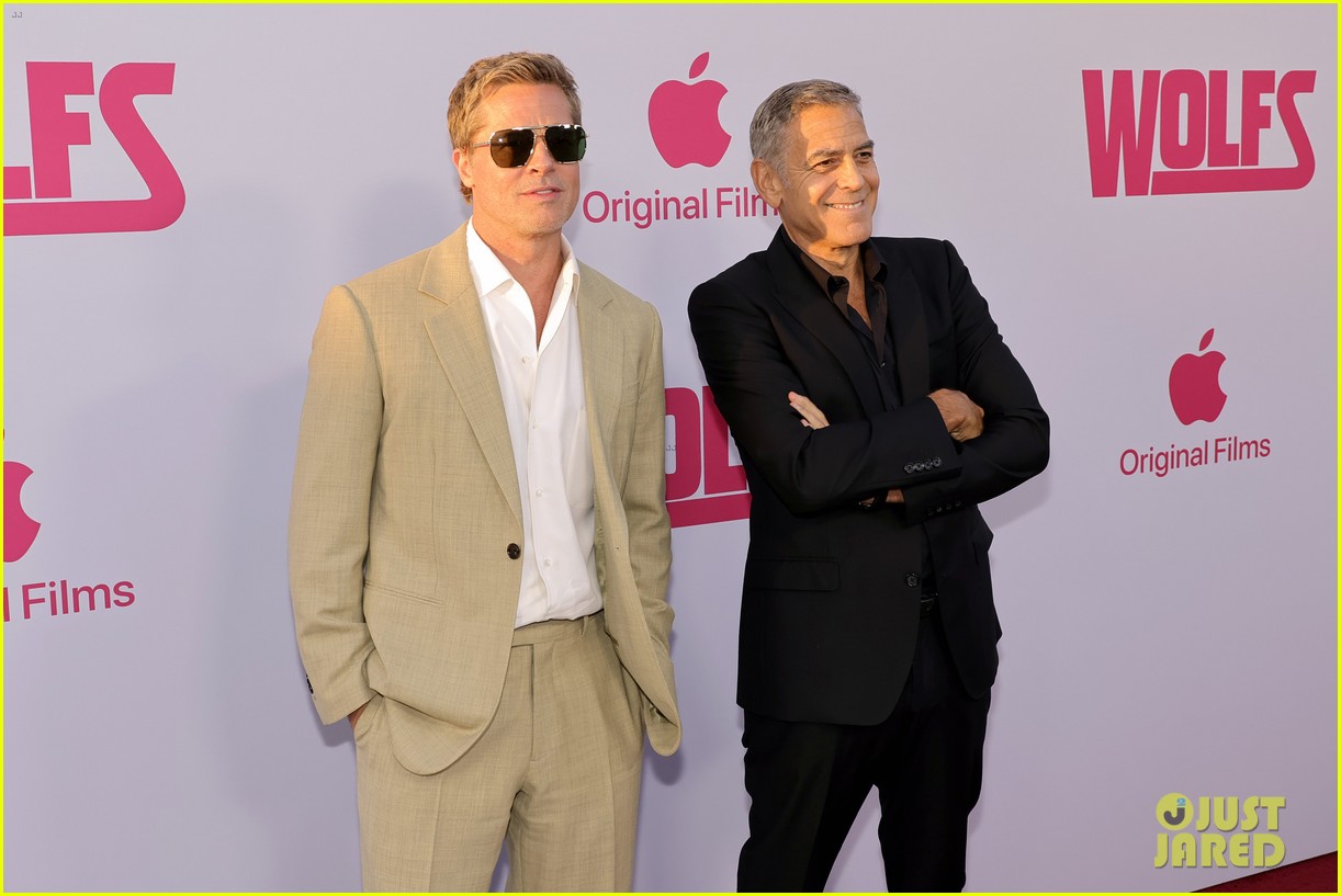 George Clooney & Brad Pitt Buddy Up at 'Wolfs' Premiere in Hollywood: Photo 5077408 | Amy Ryan ...