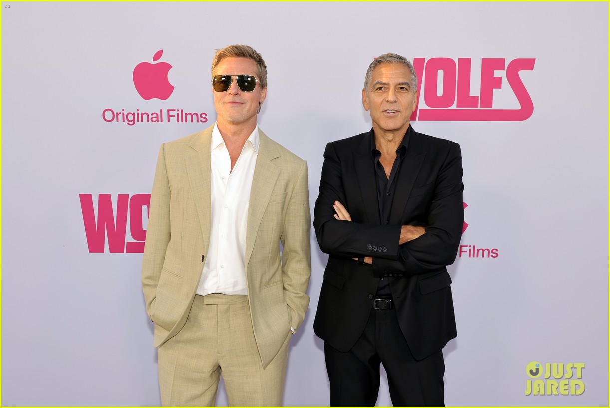 George Clooney & Brad Pitt Buddy Up at 'Wolfs' Premiere in Hollywood: Photo 5077412 | Amy Ryan ...