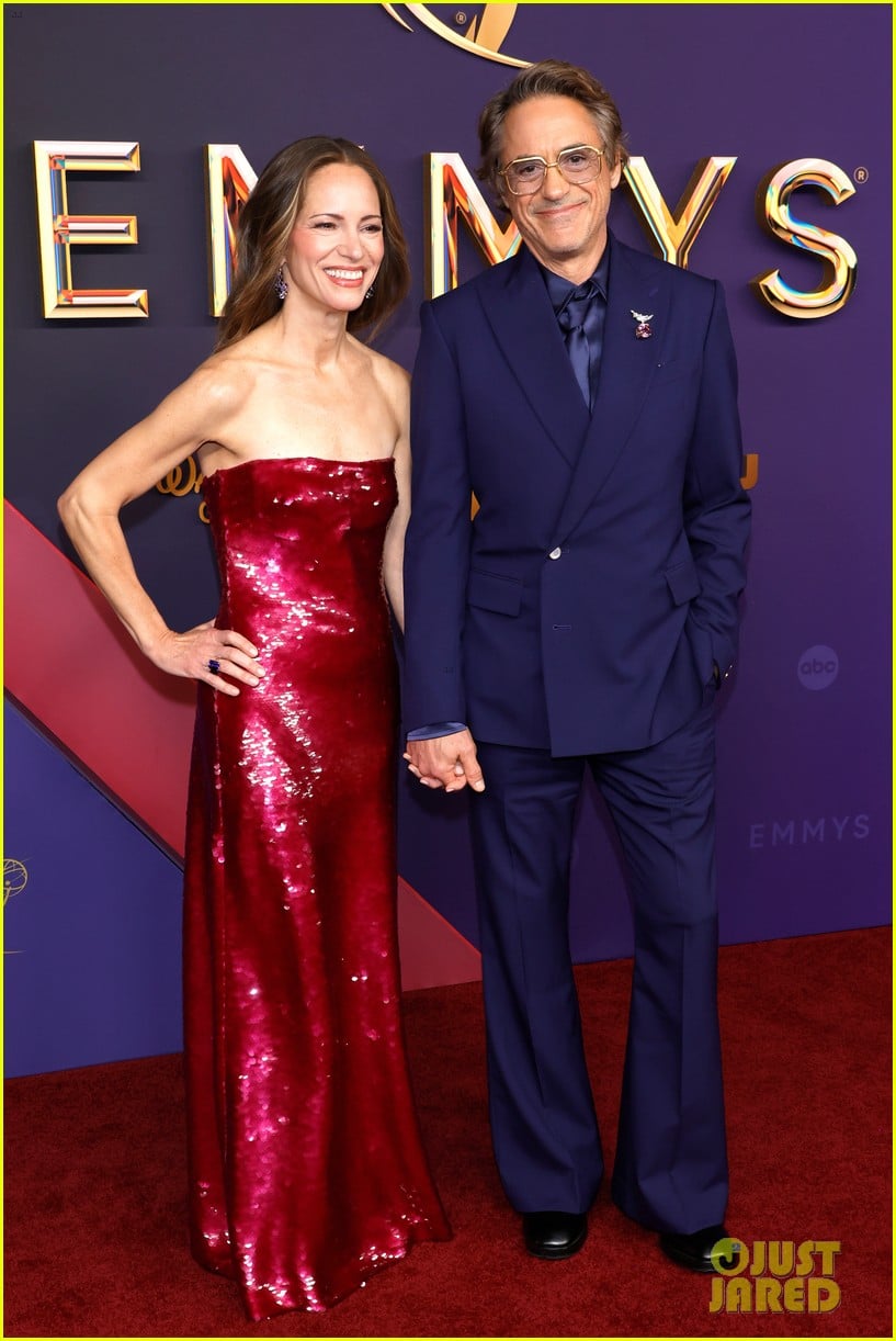 Nominee Robert Downey Jr & Wife Susan Arrive for Emmy Awards 2024 ...