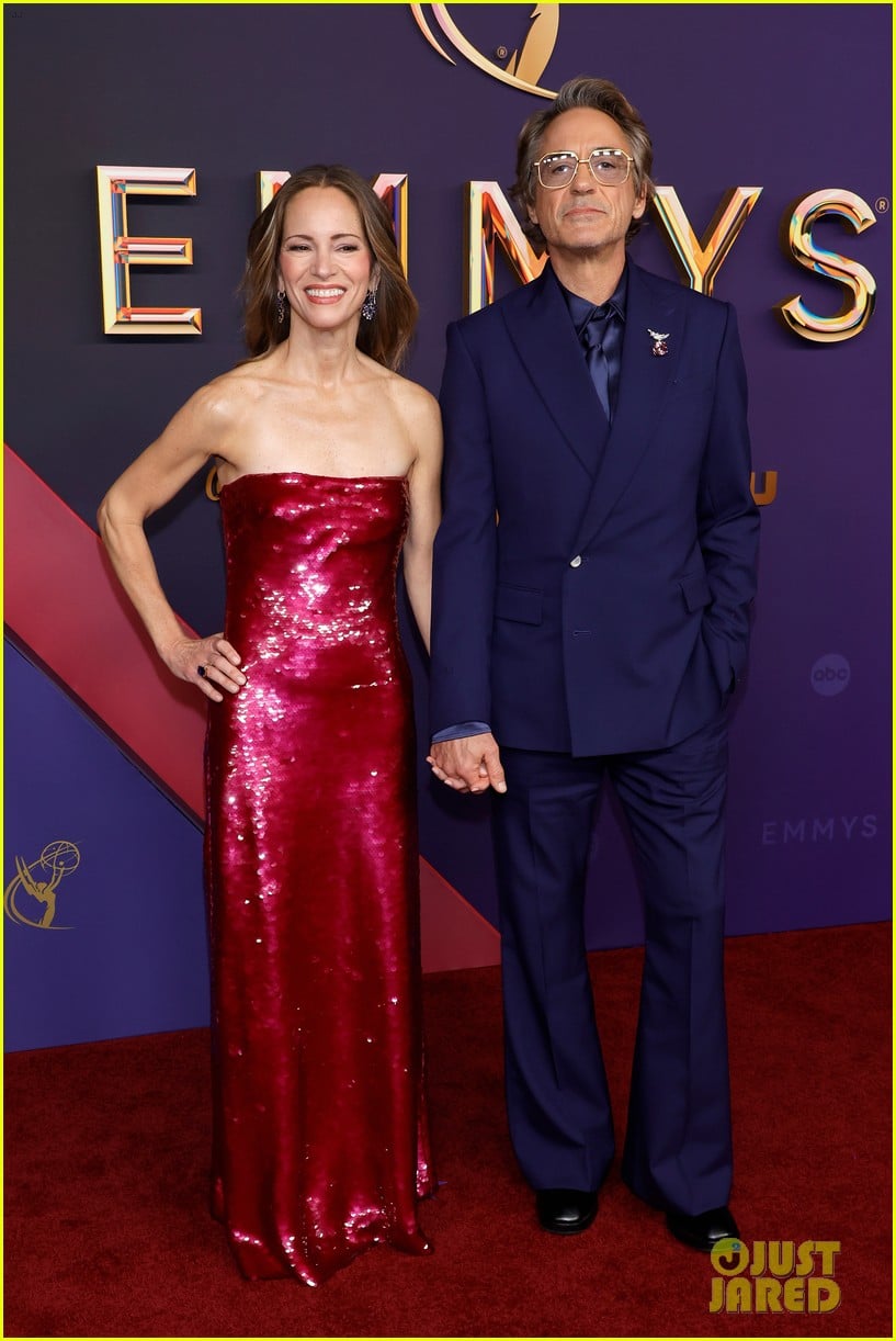 Nominee Robert Downey Jr & Wife Susan Arrive for Emmy Awards 2024 ...