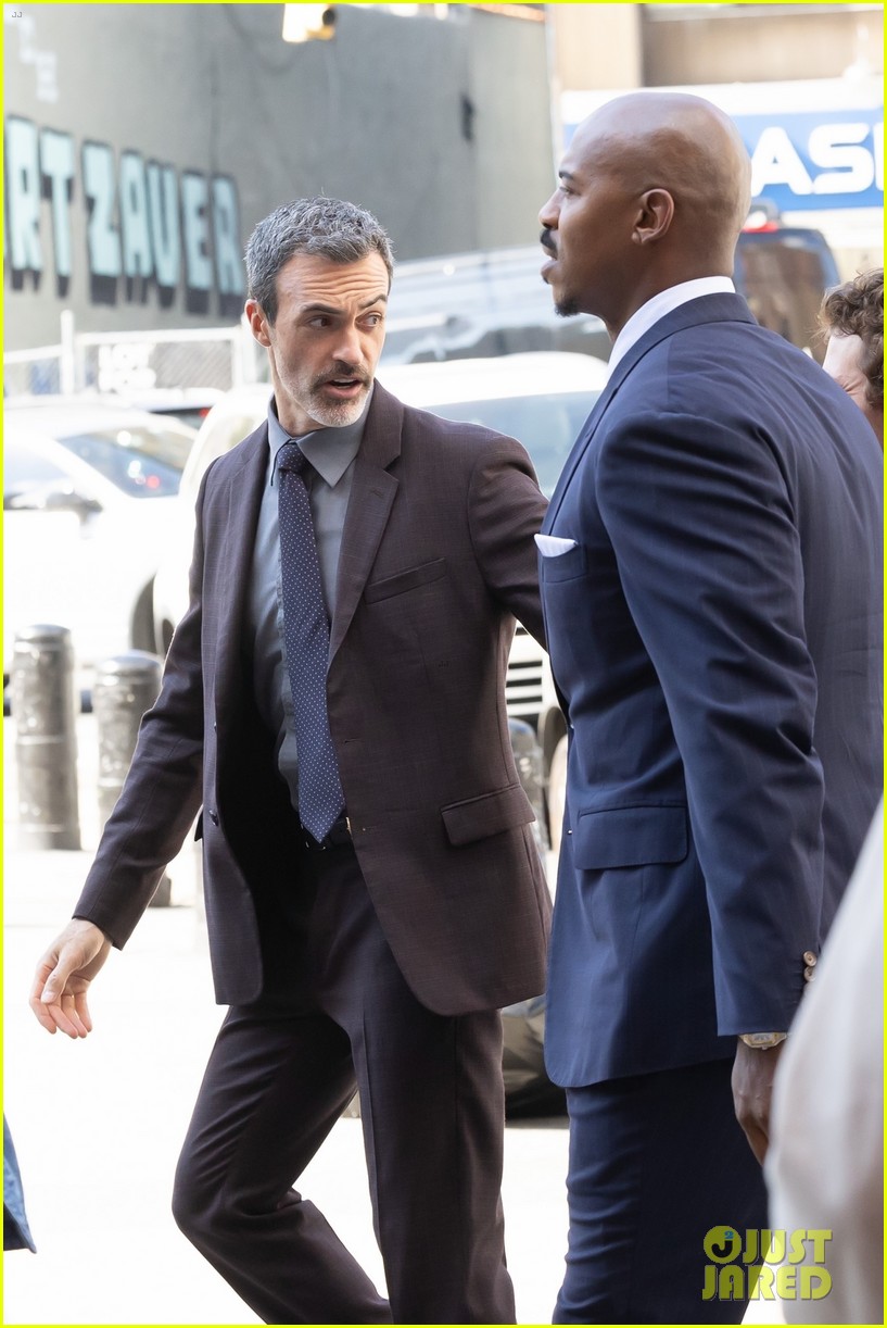 Mehcad Brooks & Reid Scott Film Arrest Scene for 'Law & Order' Season ...