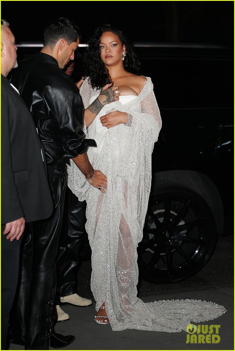 Rihanna Gets Cheeky & Dares to Bare in Totally Sheer Look Amid New York ...