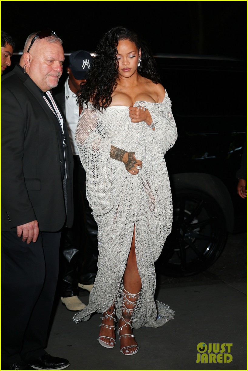 Rihanna Gets Cheeky & Dares to Bare in Totally Sheer Look Amid New York ...
