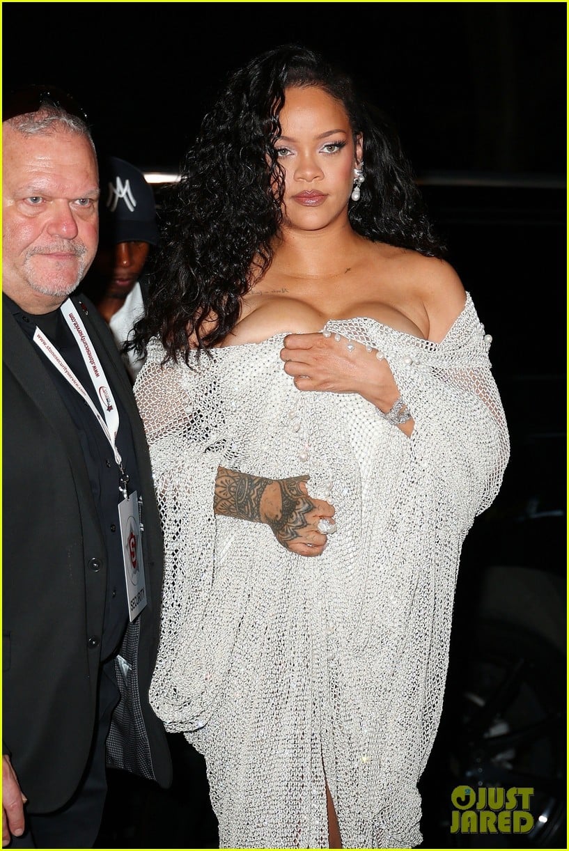 Rihanna Gets Cheeky & Dares to Bare in Totally Sheer Look Amid New York ...
