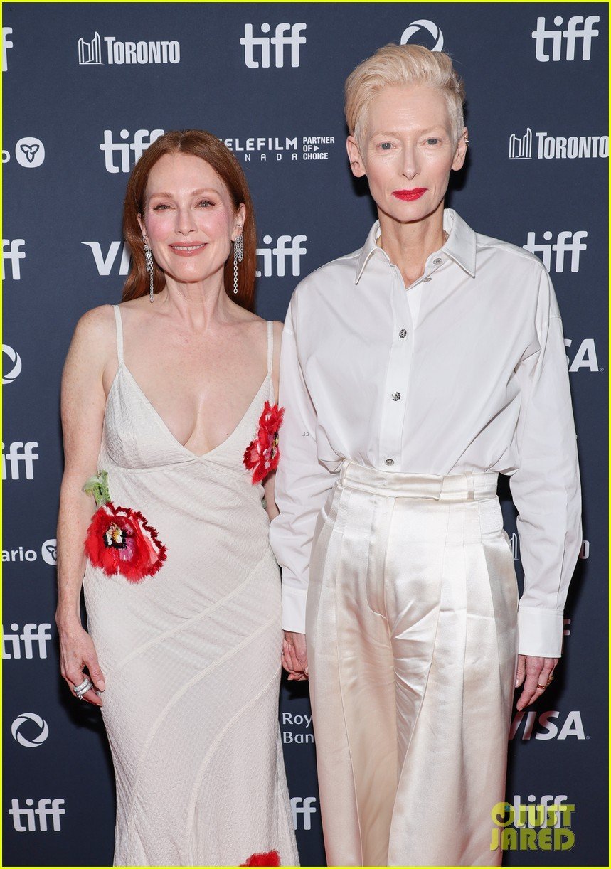 Tilda Swinton & Julianne Moore Coordinate Their Looks at 'Room Next Door' Premiere During TIFF ...