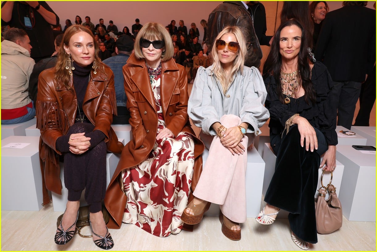 Selma Blair Twins with 13-Year-Old Son Arthur at Chloe Fashion Show in ...