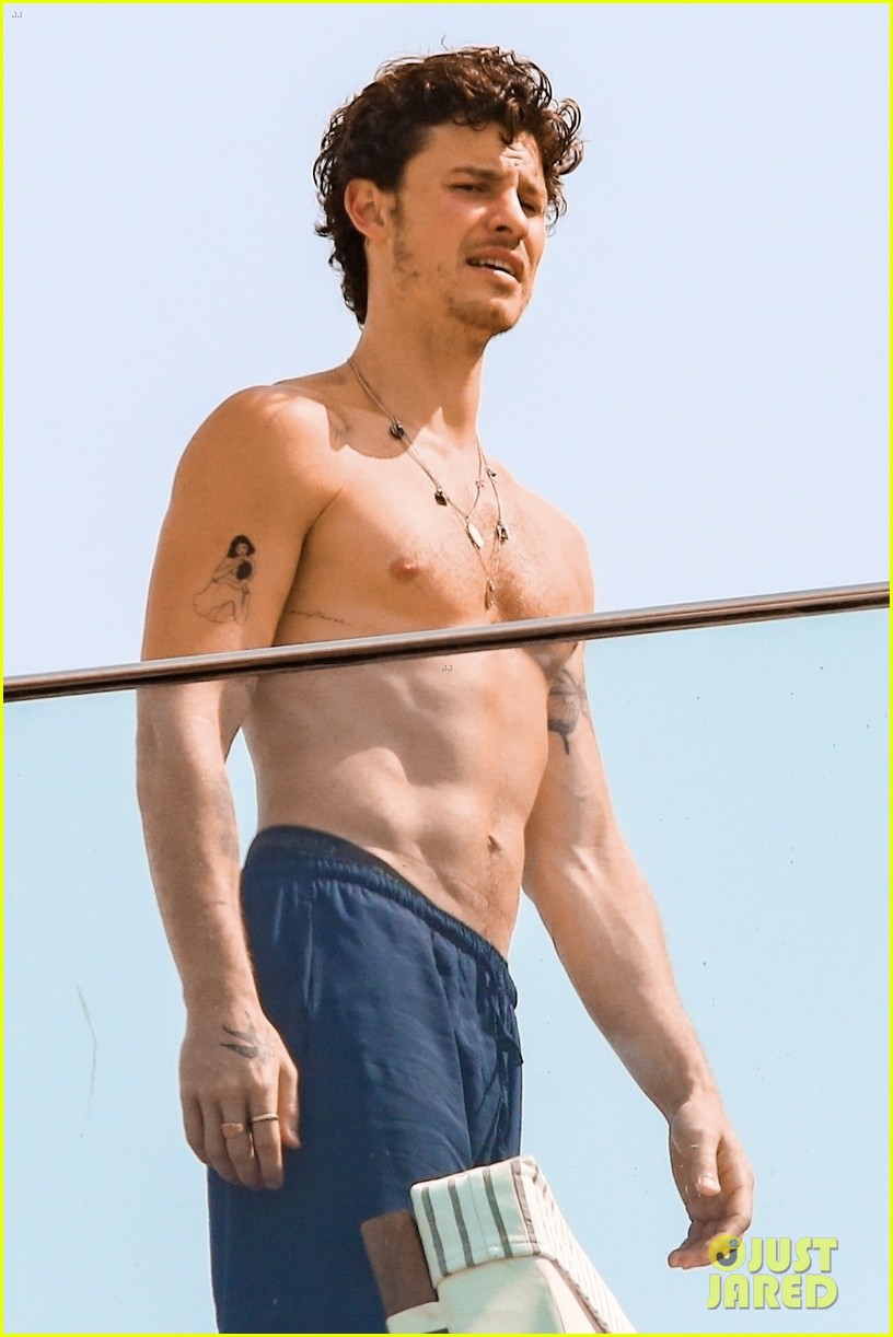 Shawn Mendes Touches Down in Rio, Chills Shirtless by the Pool at His ...