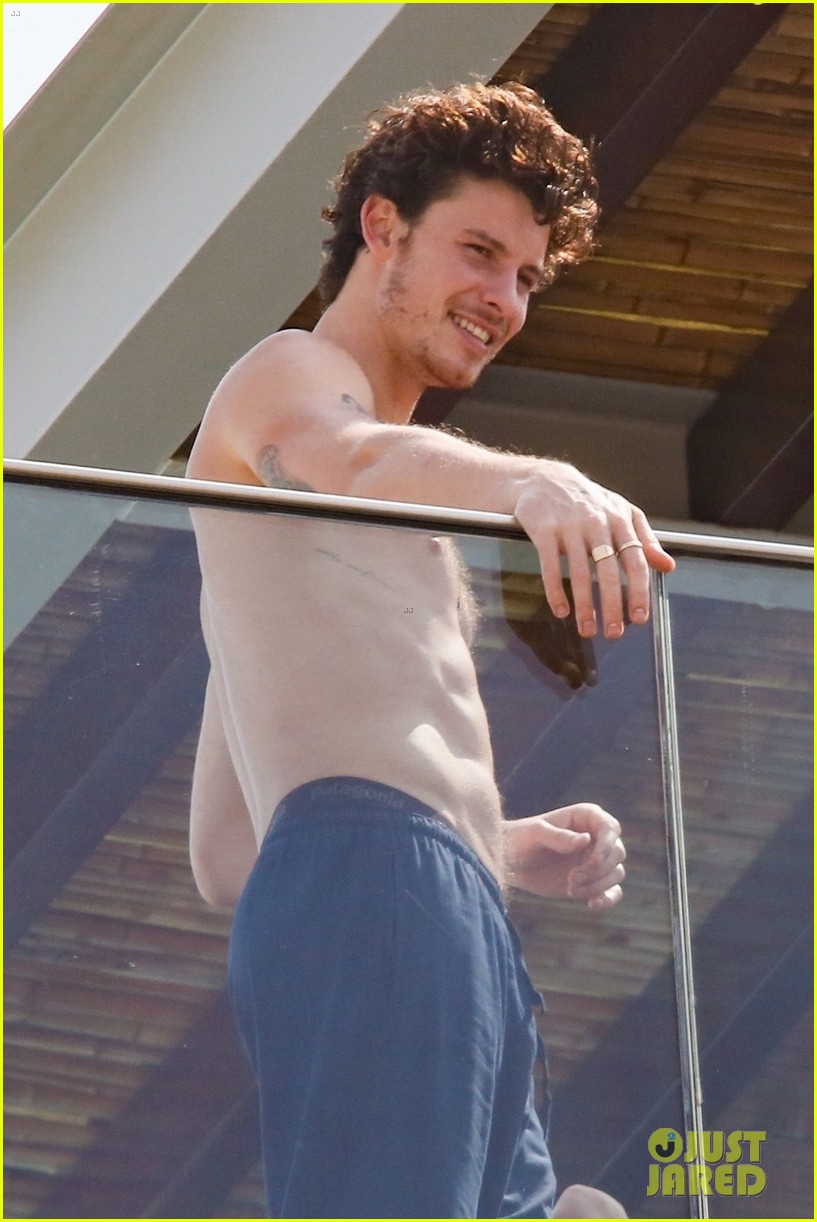 Shawn Mendes Touches Down in Rio, Chills Shirtless by the Pool at His ...